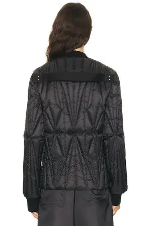 Rick Owens X Moncler Geocamo Flight Jacket - Black