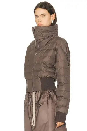 Rick Owens X Moncler Cropped Padded Jacket - Dark Dust