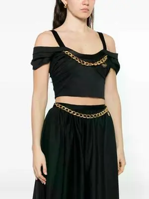 Elisabetta Franchi Chain-detail Cropped Top