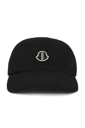 Rick Owens X Moncler Baseball Hat - Black