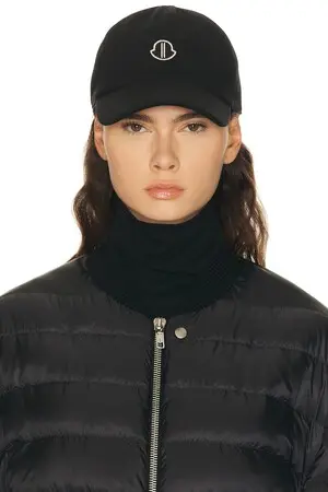 Rick Owens X Moncler Baseball Hat - Black