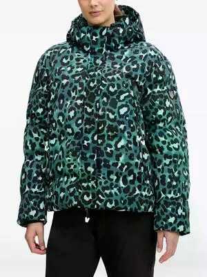 Emporio Armani Hooded Leopard-print Jacket