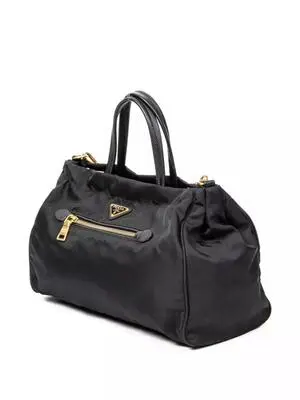 Prada Logo-plaque Tote