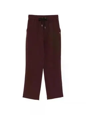 Karl Lagerfeld Logo-plaque Trousers - Red