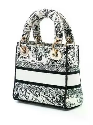 Dior 2023 Mini Embroidered Lady D-lite Satchel