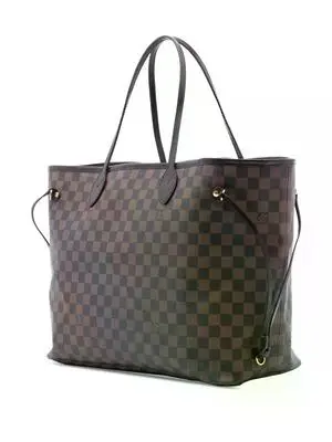 LOUIS VUITTON Damier Ebene Neverfull Gm Tote Bag - Brown