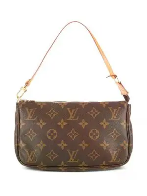 LOUIS VUITTON 1990 Pochette Shoulder Bag - Brown
