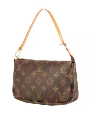 LOUIS VUITTON 1990 Pochette Shoulder Bag - Brown