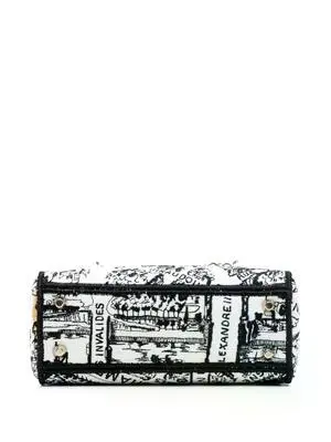 Dior 2023 Mini Embroidered Canvas Lady D-lite Satchel