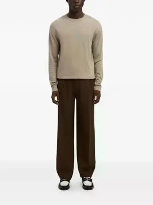 SELECTED Pleated Trousers - Brown