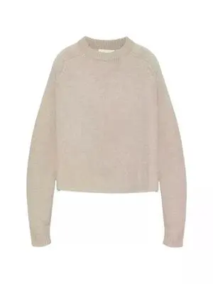 LISA YANG Karine Knitted Crewneck Sweater - Neutrals