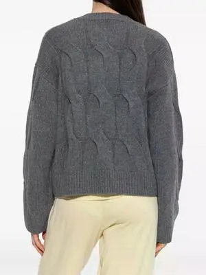 LISA YANG Sammie Cable Knit Sweater - Grey
