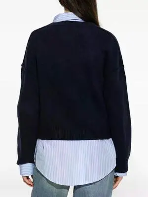 Officine Générale Misty V-neck Sweater - Blue