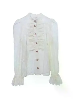 Zimmermann Laced Ruffled Blouse