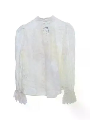 Zimmermann Laced Ruffled Blouse
