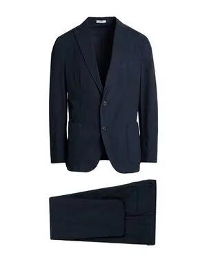 Boglioli Suit Size Cotton, Elastane - Navy