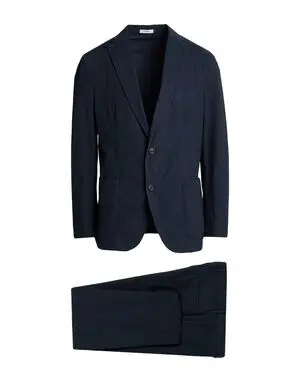 Boglioli Suit Size Cotton, Elastane - Navy