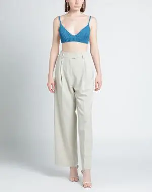 Alanui Ribbed-knit Crop Top - Azure