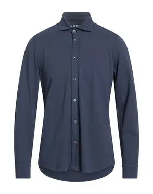 CIRCOLO 1901 Man Shirt Beige Size M Cotton, Elastane Navy