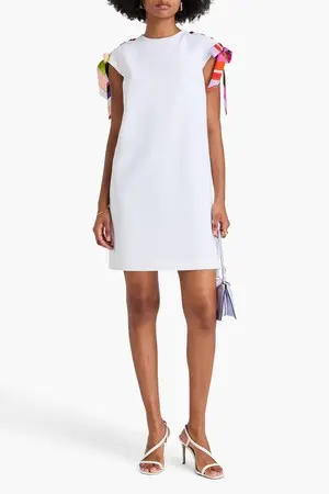 Emilio Pucci Lace-up Stretch-crepe Mini Dress