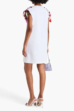 Emilio Pucci Lace-up Stretch-crepe Mini Dress