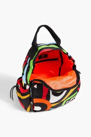 Emilio Pucci Quilted Printed Shell Backpack