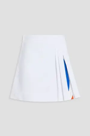 Emilio Pucci Pleated Cotton-blend Twill Mini Skirt