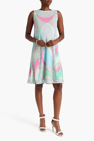 Emilio Pucci Printed Crepe Dress