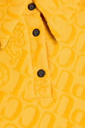 Emilio Pucci Cotton-terry Jacquard Polo Shirt