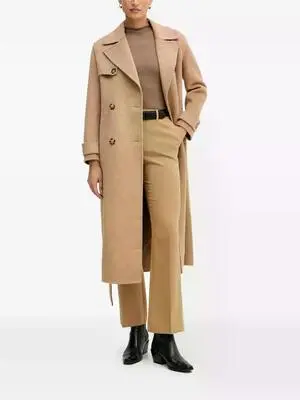 PEDRO DEL HIERRO Belted Double-breasted Coat