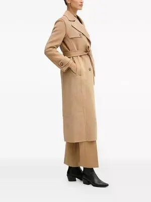 PEDRO DEL HIERRO Belted Double-breasted Coat