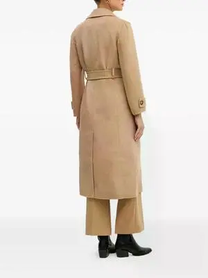 PEDRO DEL HIERRO Belted Double-breasted Coat
