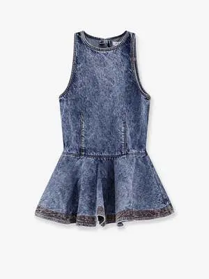 Alaïa Peplum Denim Top