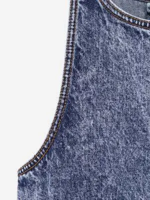 Alaïa Peplum Denim Top