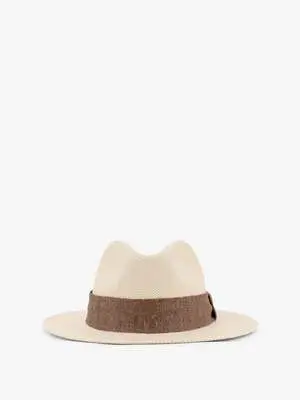 Kiton Panama Straw Hat - White
