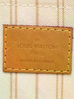 LOUIS VUITTON 2019 Damier Azur Neverfull Mm Pouch - White