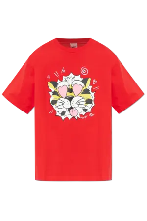 Kenzo T-shirt With Print - Red
