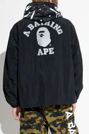 A BATHING APE Logo Jacket - Black