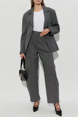 GANNI Wide-leg High-waisted Trousers