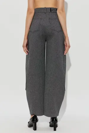 GANNI Wide-leg High-waisted Trousers
