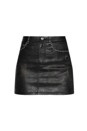 A BATHING APE Eco-leather Mini Skirt
