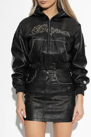 A BATHING APE Insulated Eco-leather Jacket