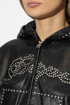 A BATHING APE Insulated Eco-leather Jacket