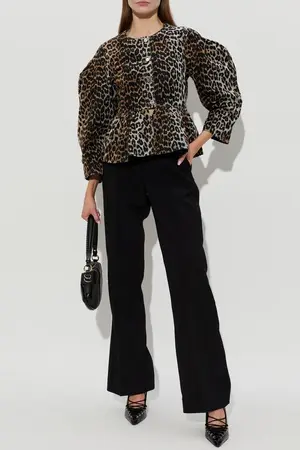 GANNI Creased Trousers With Belt