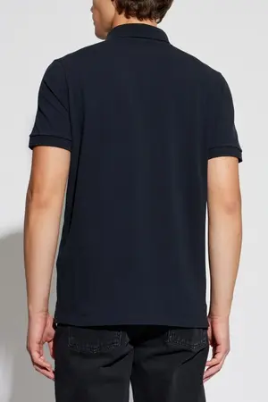 Stone Island Polo With Logo Patch - Black
