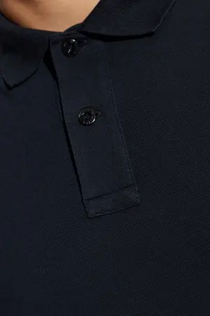 Stone Island Polo With Logo Patch - Black