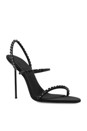 Paris Texas Heeled Sandals With Crystal Embellishments