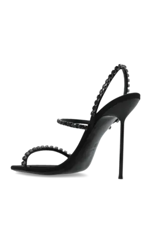 Paris Texas Heeled Sandals With Crystal Embellishments