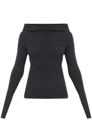 LISA YANG Claudina Fitted Sweater - Grey