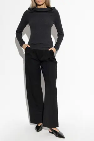 LISA YANG Claudina Fitted Sweater - Grey